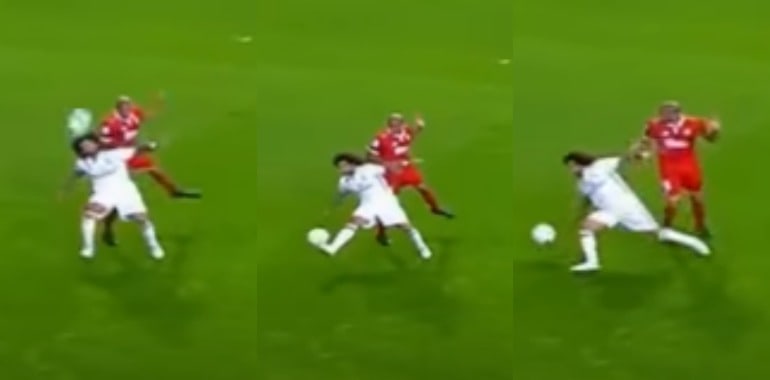 CUÁNTA CLASE: El impresionante control de balón de Marcelo ante Sevilla ...